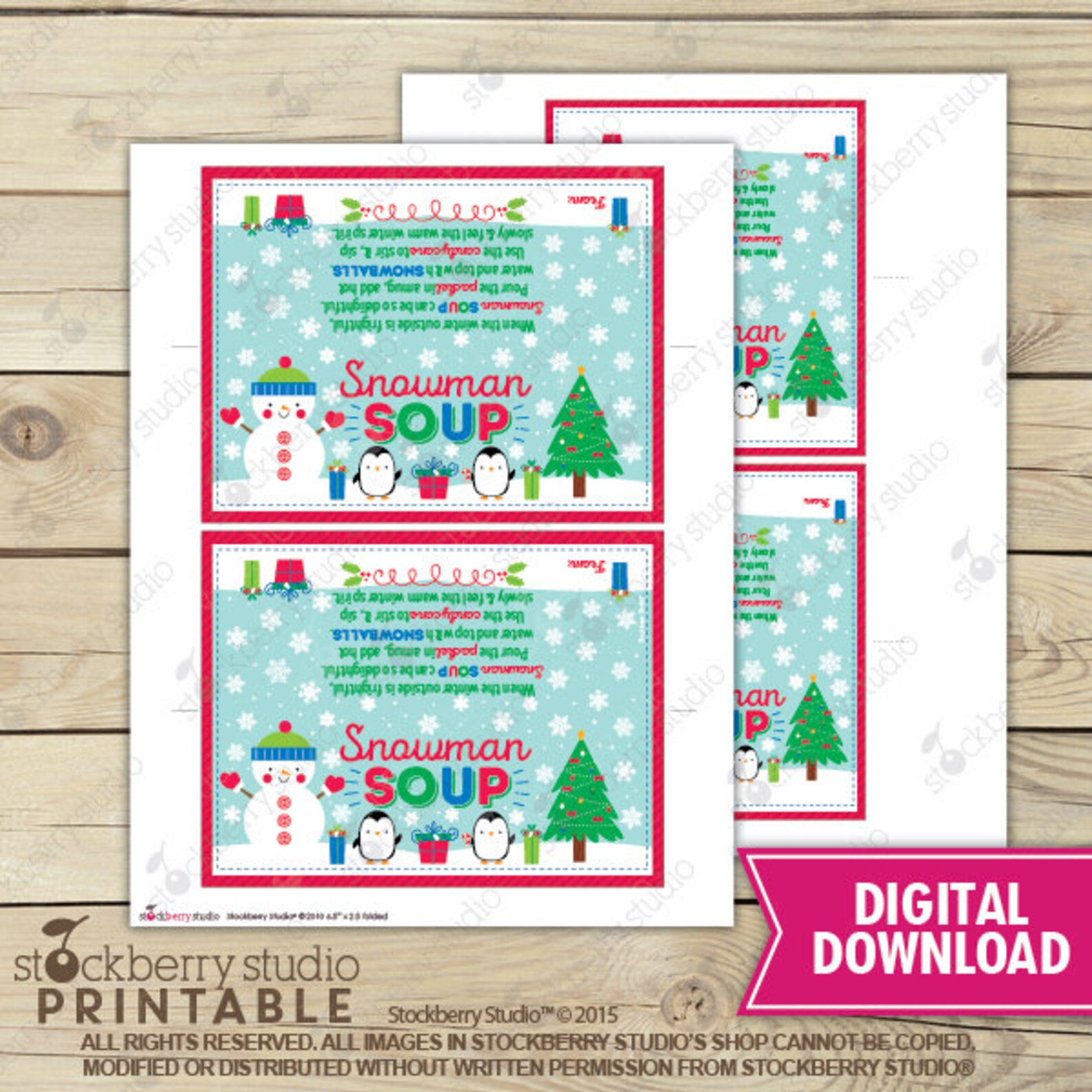 Snowman Soup Bag Topper Printable Snowman Soup Labels Digital | Etsy