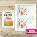 Holiday Lottery Ticket Holder Christmas Lottery Gift Card Holder Thanks ...