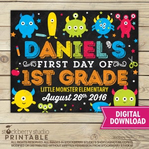 Shark First Day of School Sign Printable Shark 1st Day of School Sign ...