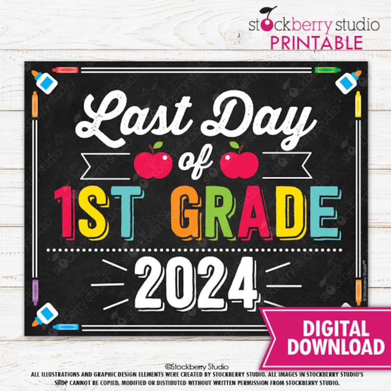 Last Day of 1st Grade - Etsy