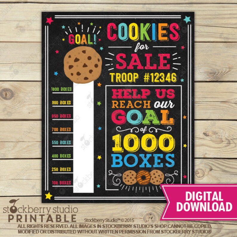 Fundraiser Goal Poster Printable School Fundraiser Team - Etsy
