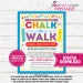 Chalk the Walk Flyer Kids Kindness Positive Activity School Elementary ...