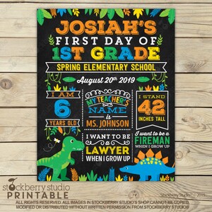 Monsters First Day of School Sign Boy 1st Day of School Monster Back to ...