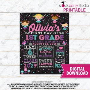 Construction First Day of School Sign Boy 1st Day of School Sign Back ...