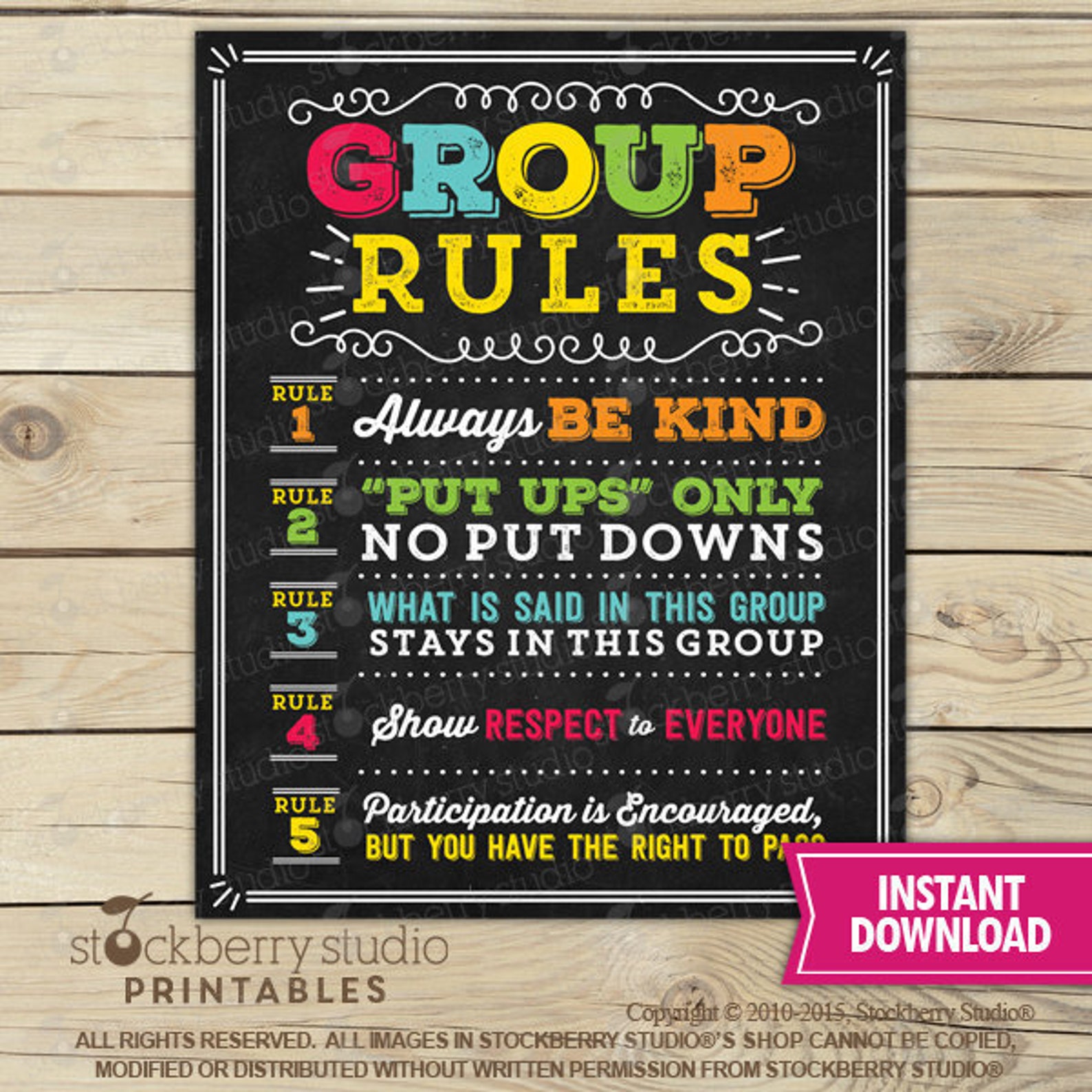 Counseling Group Rules Confidentiality Poster Counselor Office - Etsy