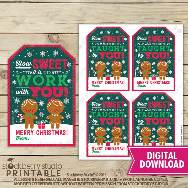 Christmas Staff Gift Tag Christmas Coworker Gift Tags How - Etsy