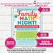Family Math Night Flyer Printable Template Fundraiser Poster School ...