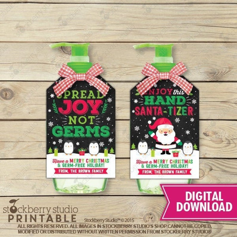Christmas Soap Tags Printable Holiday Soap Labels Christmas - Etsy