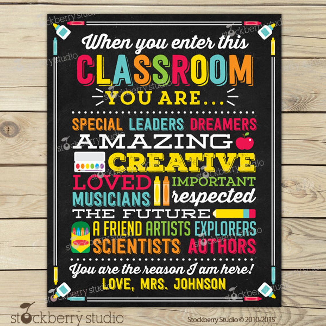 Teacher Classroom Decor Personalized Teacher Sign - Etsy