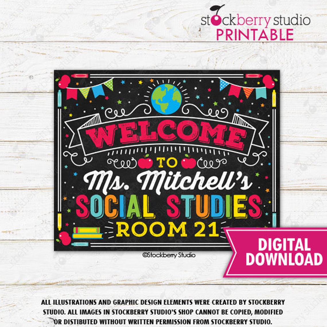 English Teacher Classroom Teacher Door Sign Welcome Sign - Etsy