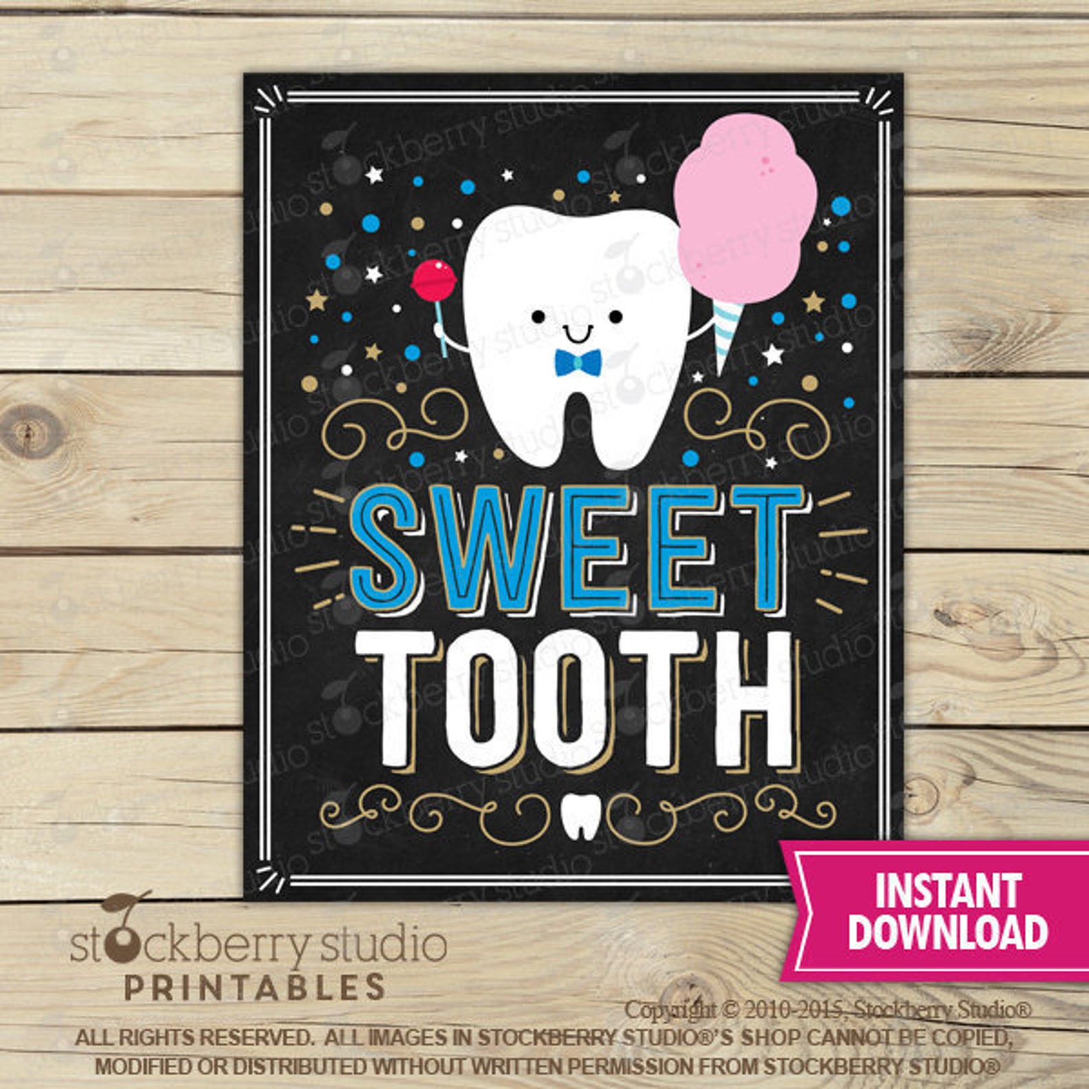 Sweet Tooth Sign Dental Graduation Party Sign Printable | Etsy