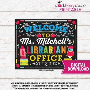 English Teacher Classroom Teacher Door Sign Welcome Sign - Etsy