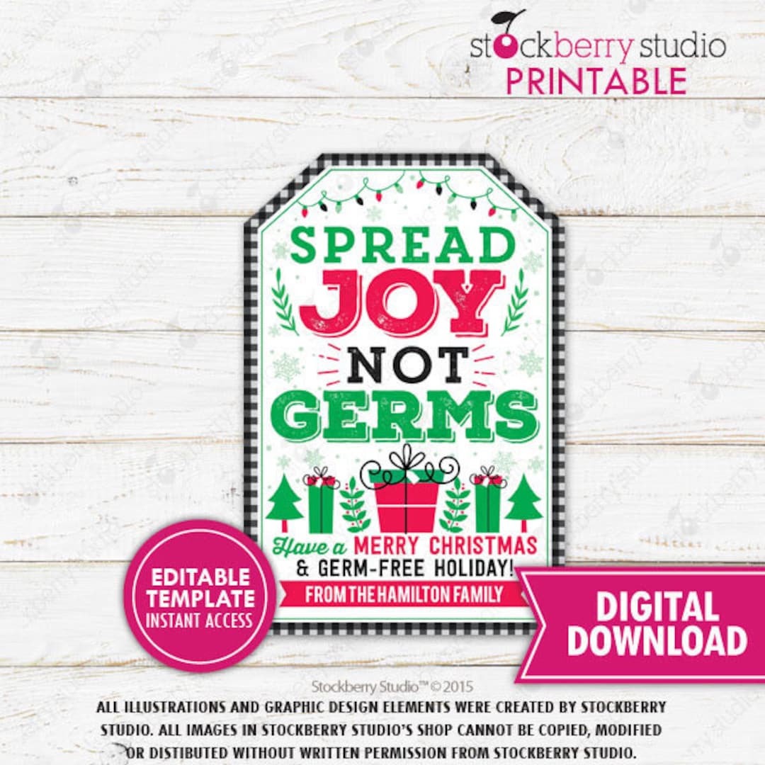 Christmas Soap Tags Printable Holiday Soap Labels Christmas Teacher ...