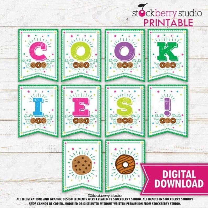 Cookie Booth Banner Printable Scout Cookie Booth Decorations - Etsy