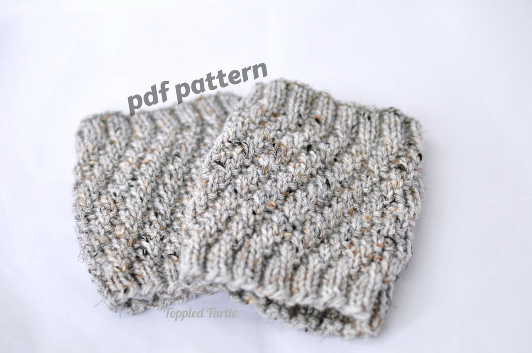 Pattern - the Twist Knit Boot Cuff Pattern | Knit Cuff Pattern | Knit ...