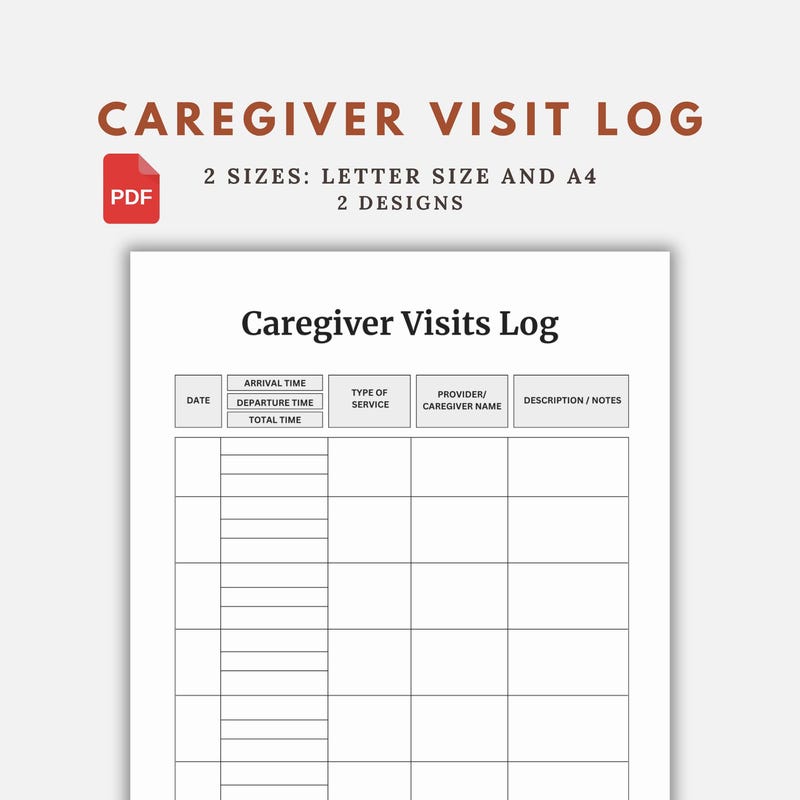 Caregiver Visit Note - Etsy