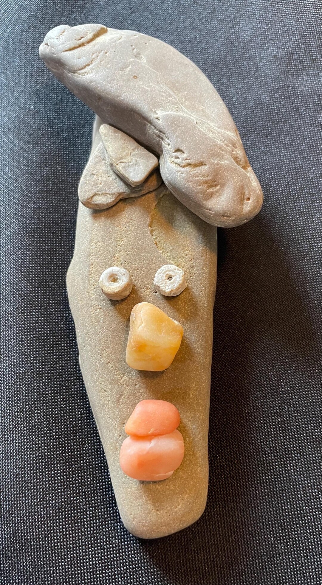 Realistic Pebble Art - Goofy Portrait Made From Lake Michigan Pebbles ...