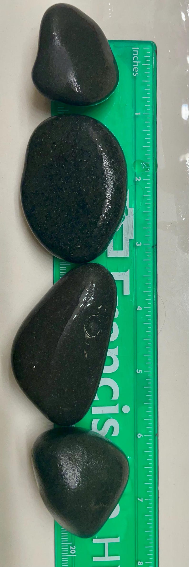 Lake Michigan Basalt Pebbles | Natural Smooth Black Stones | Unpolished ...