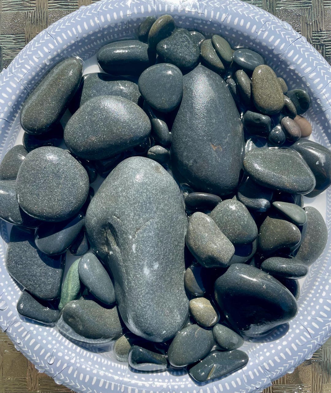 BASALT PEBBLES - 1lb of Authentic Lake Michigan Stones - Etsy