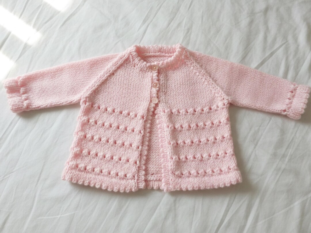 PDF Knitting Pattern – Baby Matinee Coat – DK, 4ply, 3ply or QK – 18–19 ...