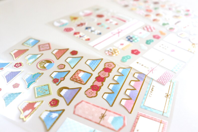 Nihon Stickers Japanese Themed Stickers 1 Sheet - Etsy
