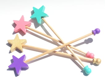 Wooden Star Magic Wand - Etsy