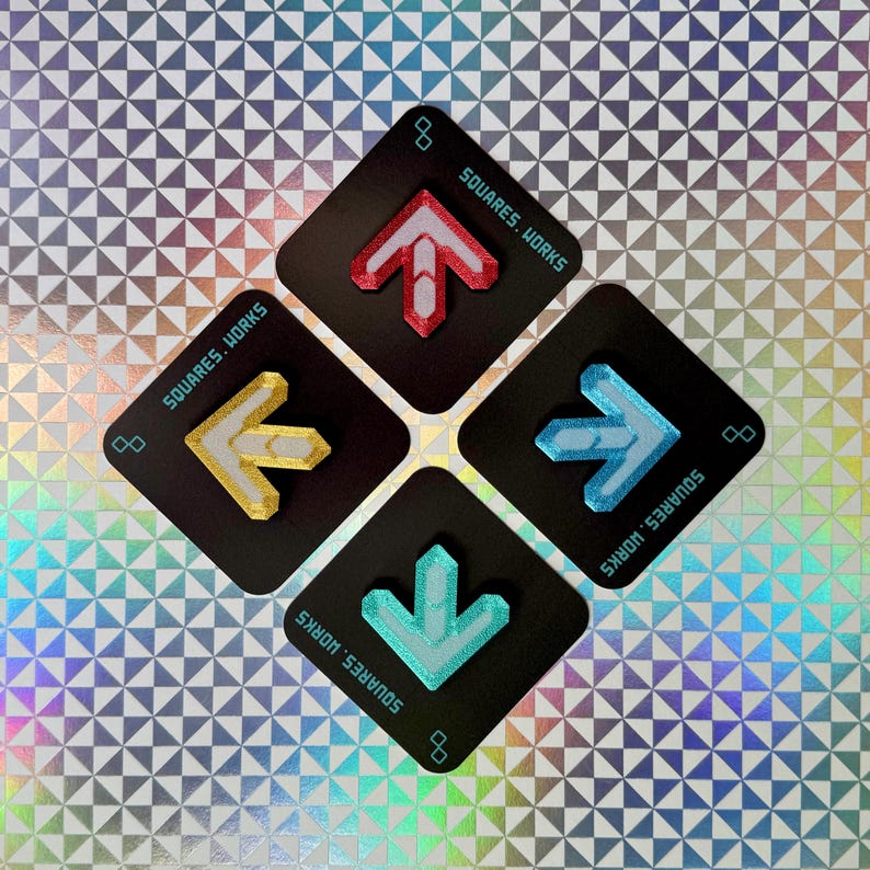 DDR Inspired | Marvelous Dance Arrow Magnet by SQUARES.WORKS | Dance ...