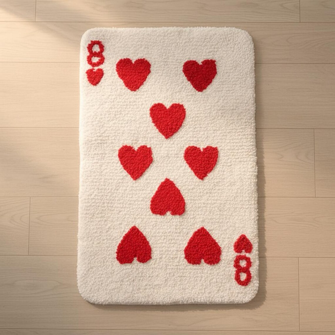 Heart Playing Card Rug: Funky Gamer Room Decor - Etsy UK