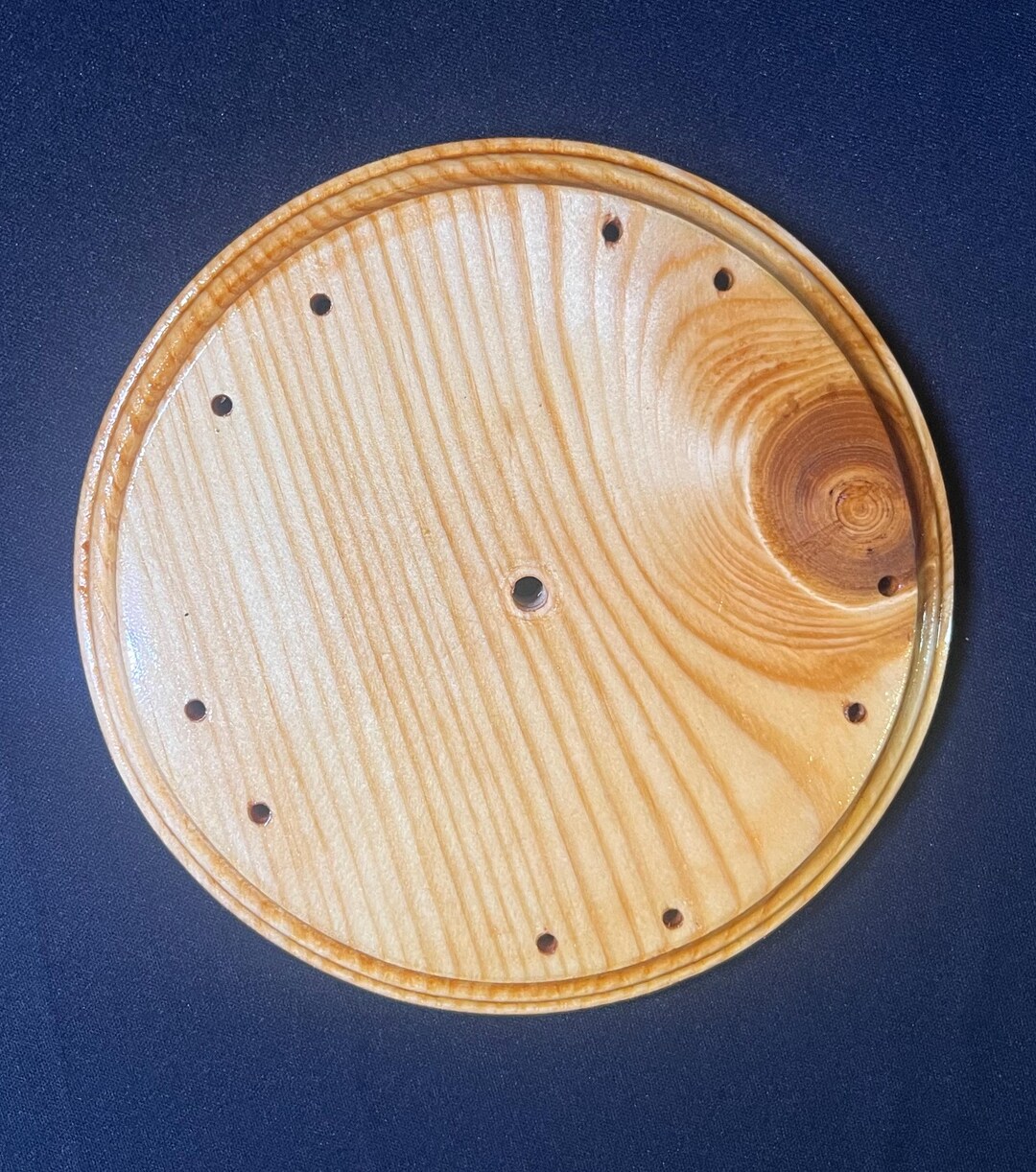 9 Inch Stained and Sealed Wind Chime Head Drilled to Tube ...