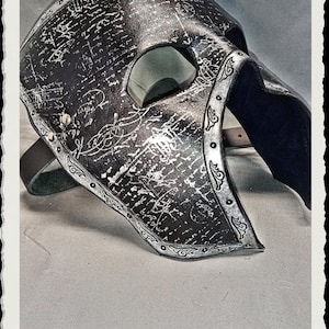 Leather Mask - Whispers - Black - - Etsy