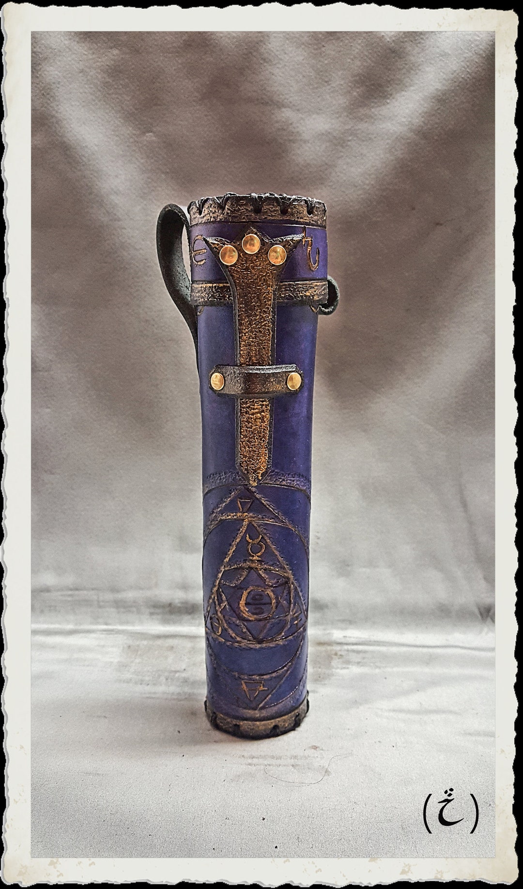 Leather Scroll - Parchment - Map Case / Holster / Tube - Alchemist ...