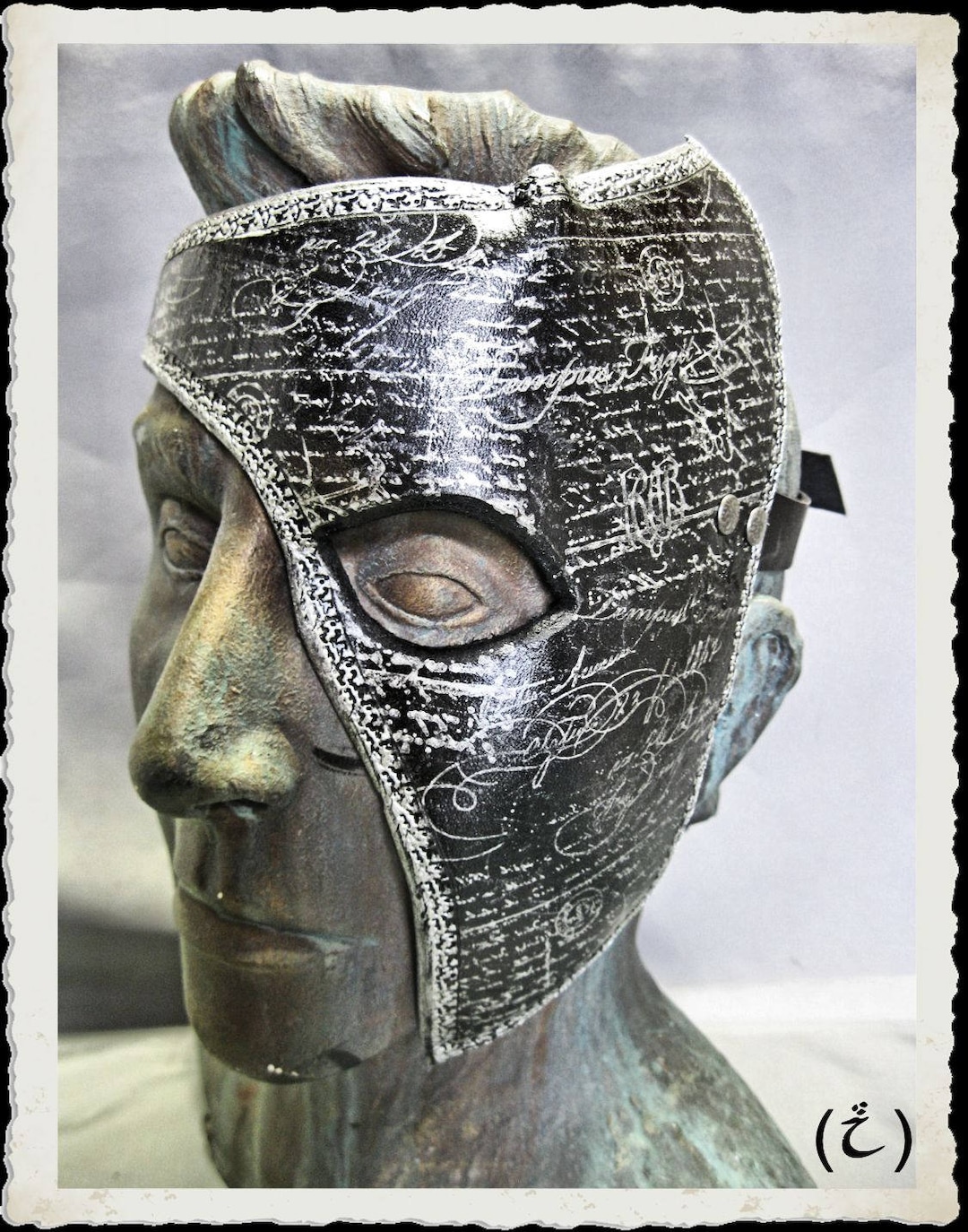 Leather Half Mask - Whispers - Black - - Etsy