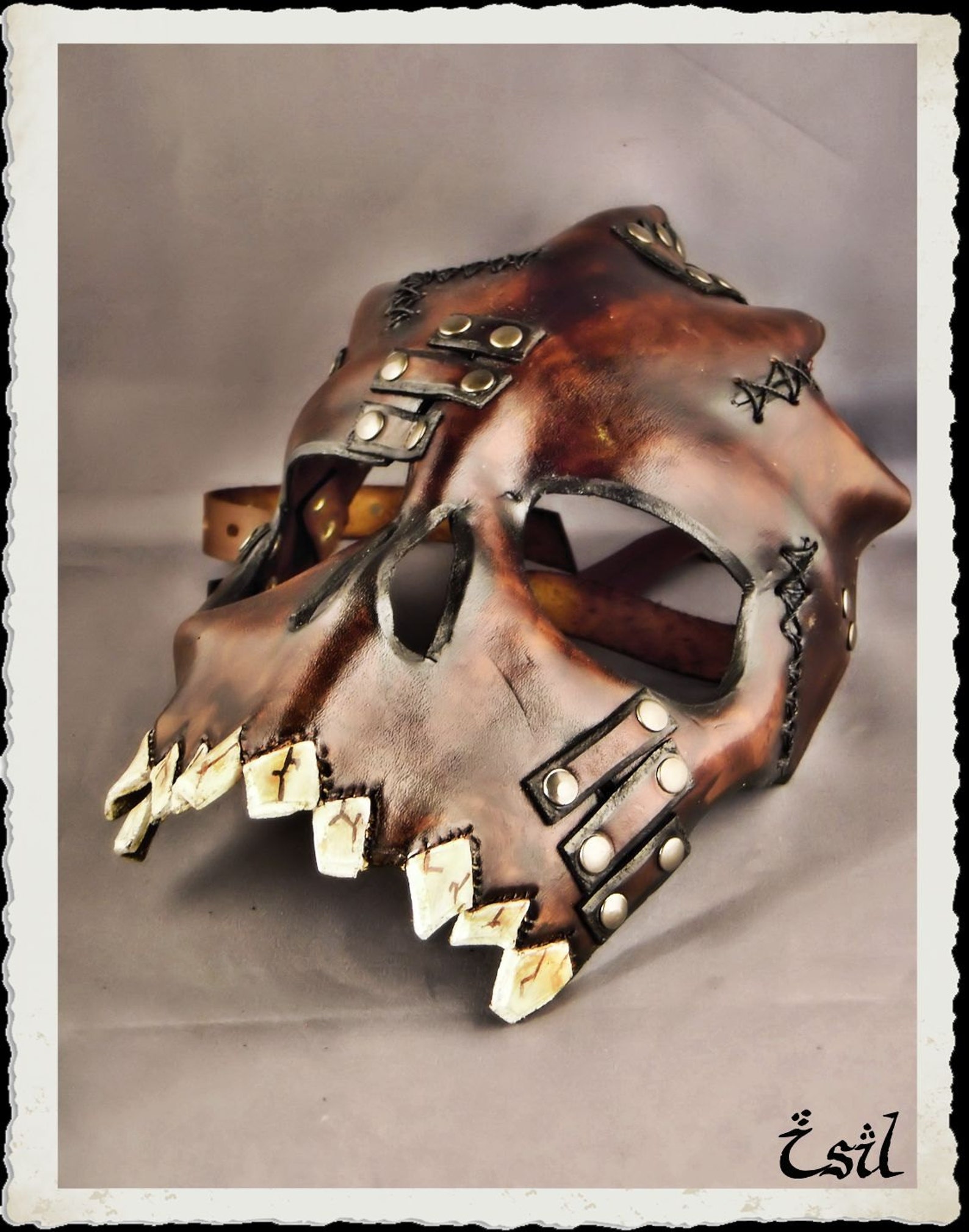 Leather Skull Mask Wild | Etsy