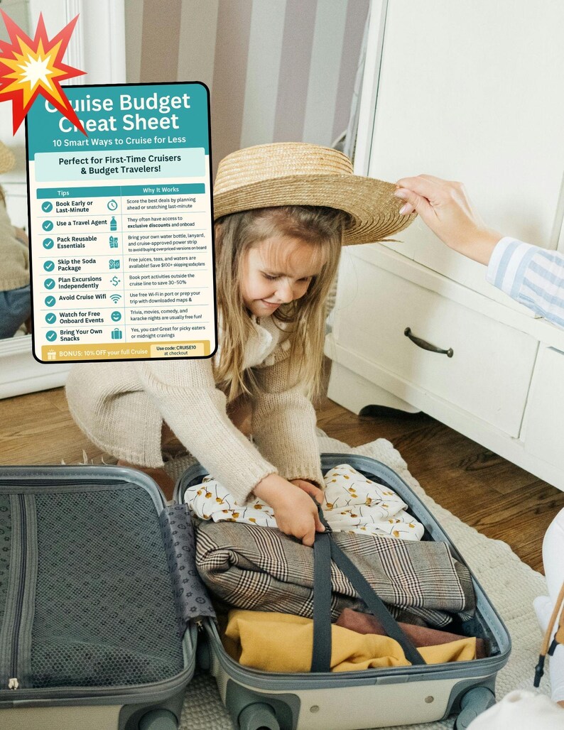 Cruise Budget Cheat Sheet: First-time Cruiser Travel Tips (printable ...