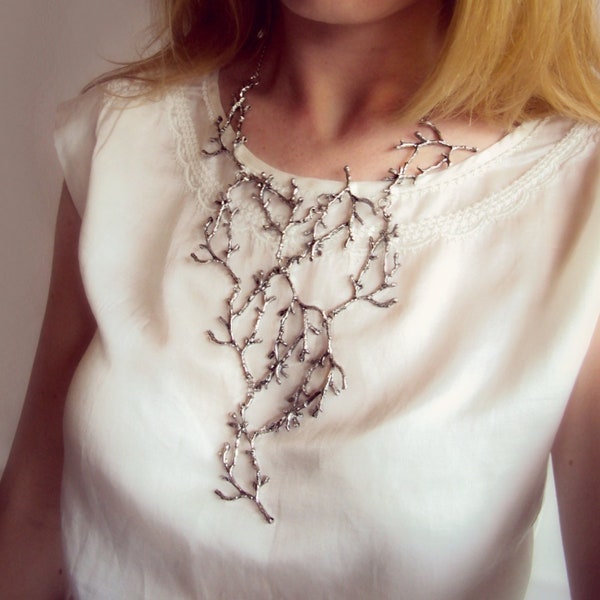Tree Branch Necklace - Etsy