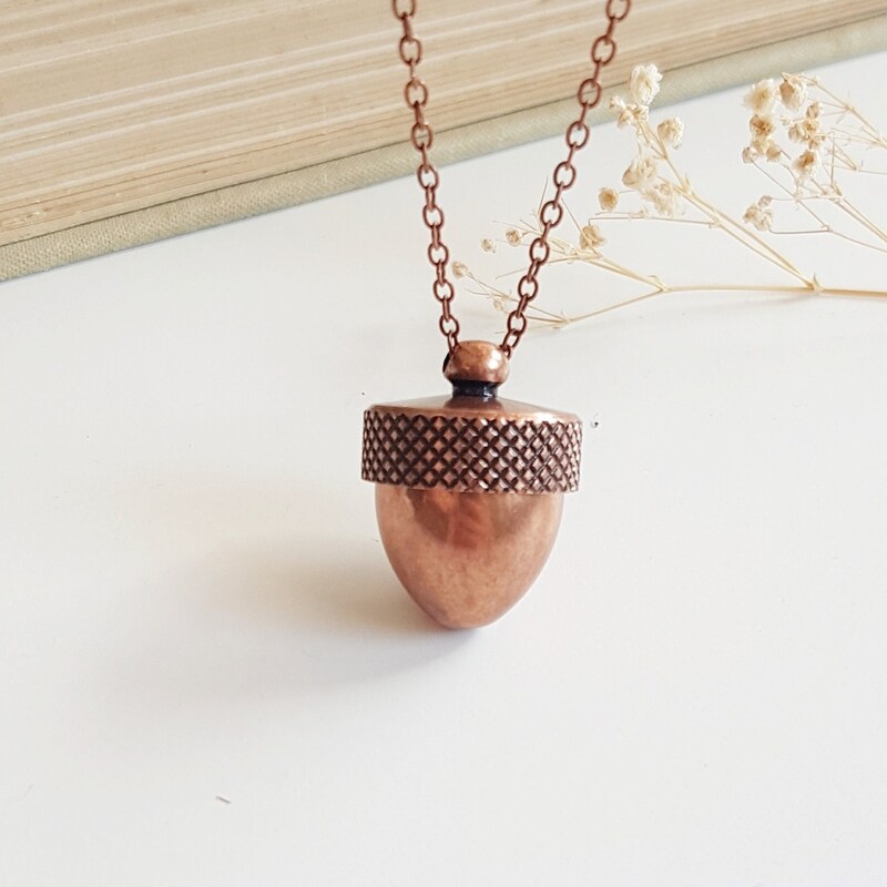 Acorn Locket - Etsy