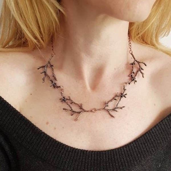 Tree Branch Necklace - Etsy