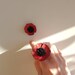 Small Poppy Flower Brooch Leather Accessory for Women Floral - Etsy