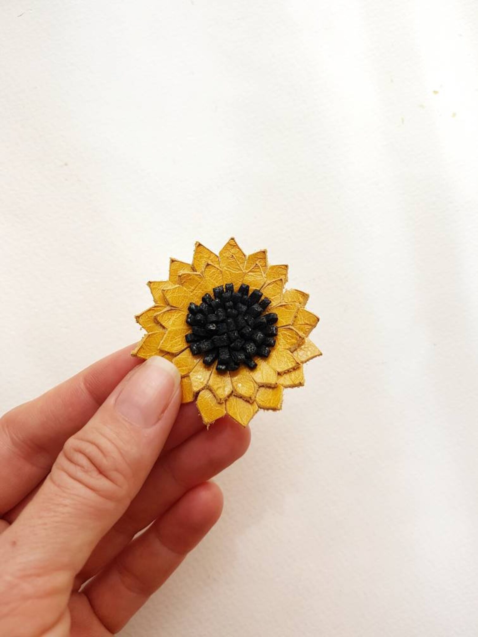 Statement Sunflower Ring, Leather Goods for Women, Summer Symbol Gift ...