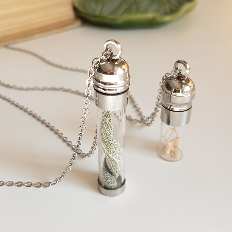 Glass Vial Pendant - Etsy