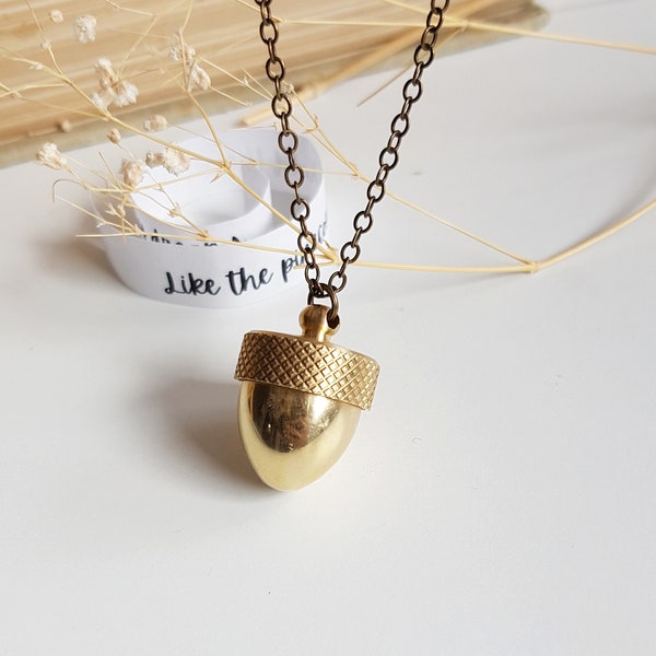 Acorn Locket - Etsy