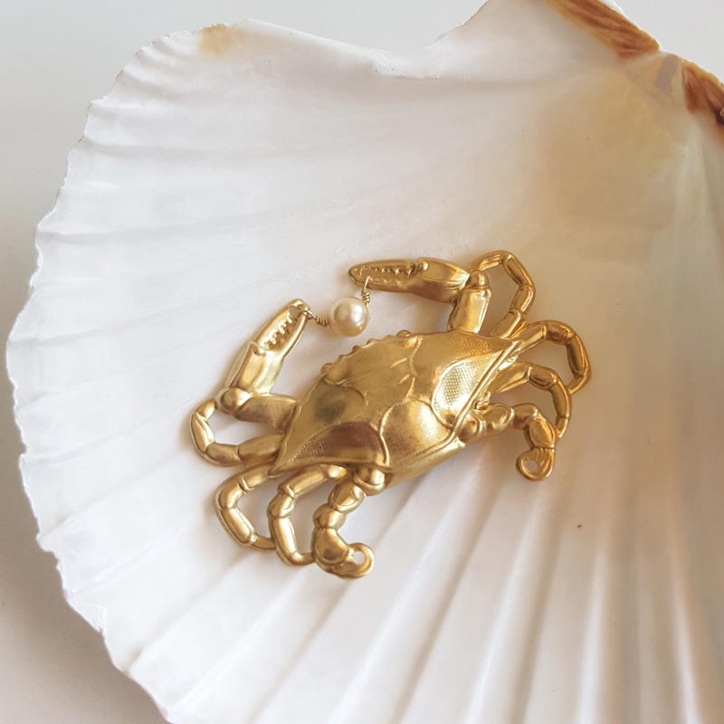 Crab Brooch - Etsy