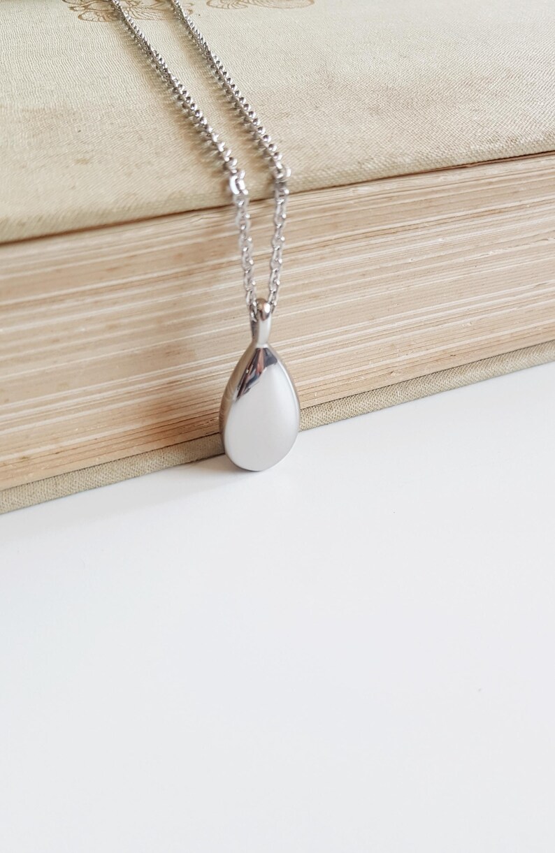 Silver Mini Urn Necklace, Unisex Ashes Keepsake Locket, Stainless Steel ...