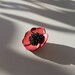 Small Poppy Flower Brooch Leather Accessory for Women Floral - Etsy