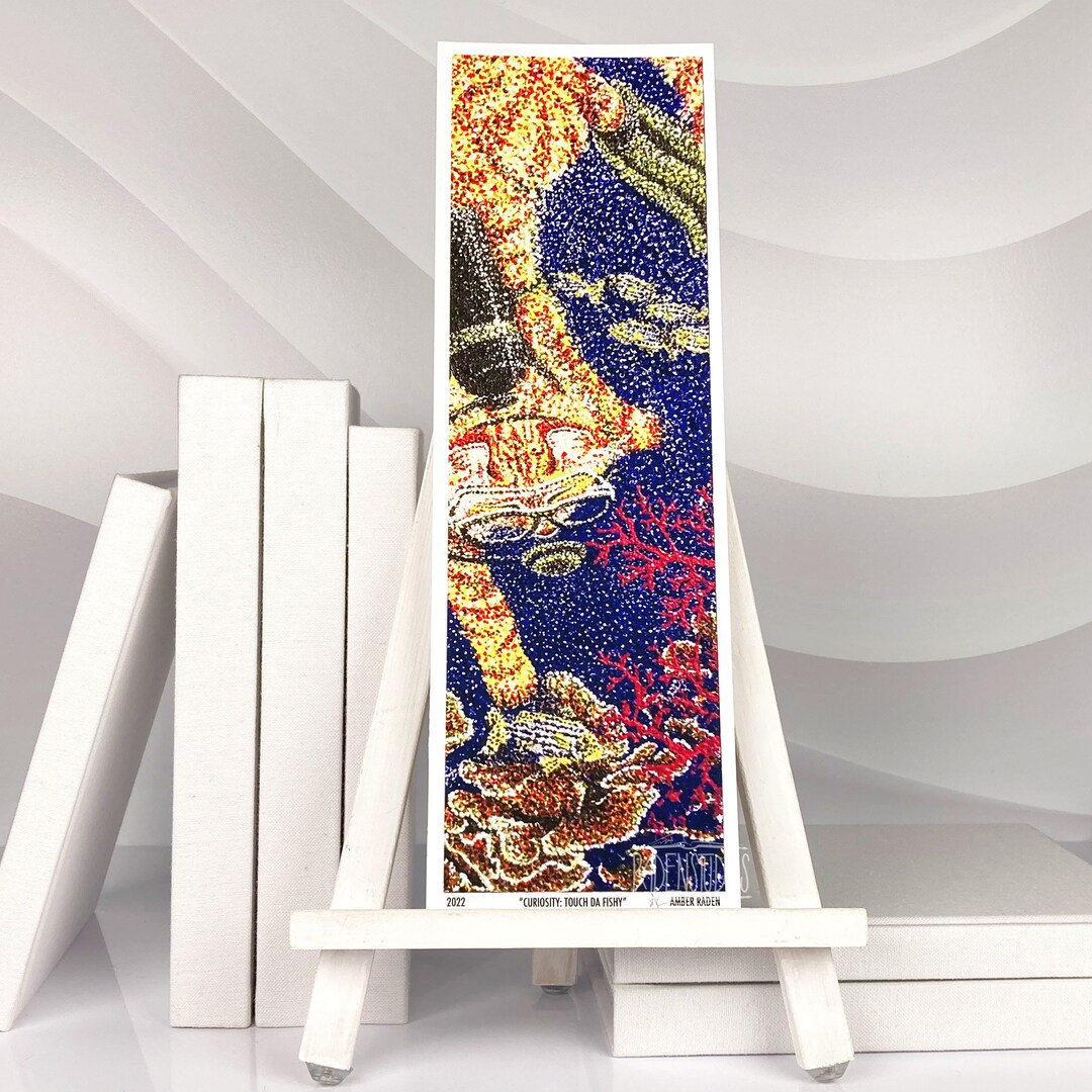 Curiosity: Touch Da Fishy | 4x12 Giclée Print - Etsy