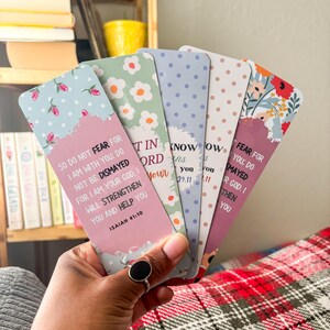 Inspirational Scripture Bookmarks | Christian Gift Set - Etsy
