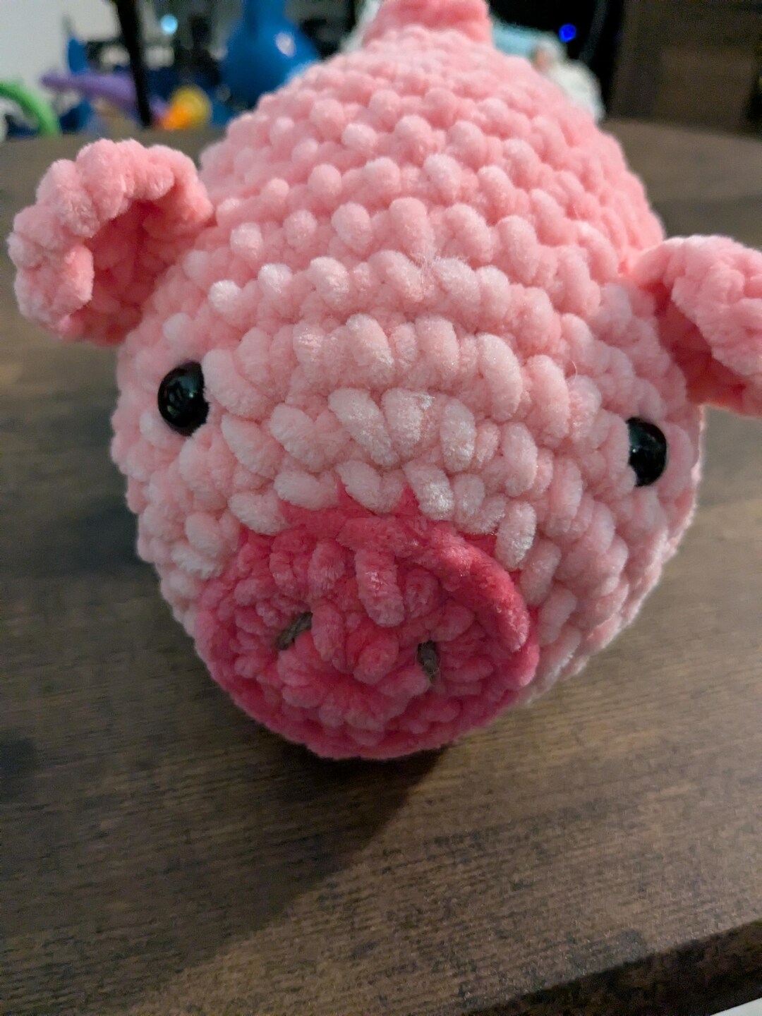 Pink Piggy Plushie - Etsy