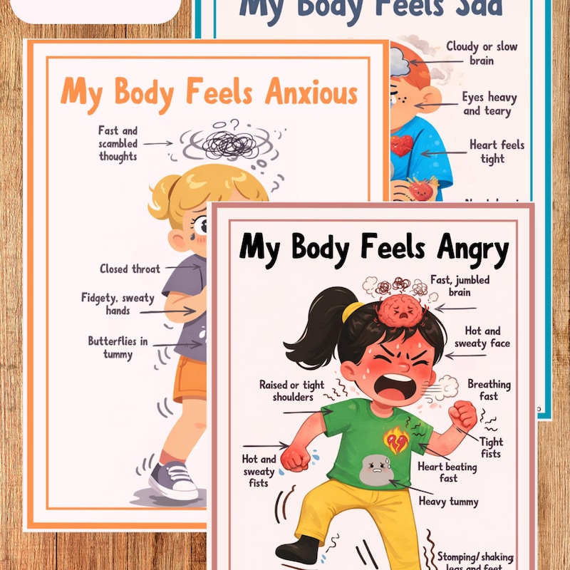 Printed Feelings Chart - Etsy UK