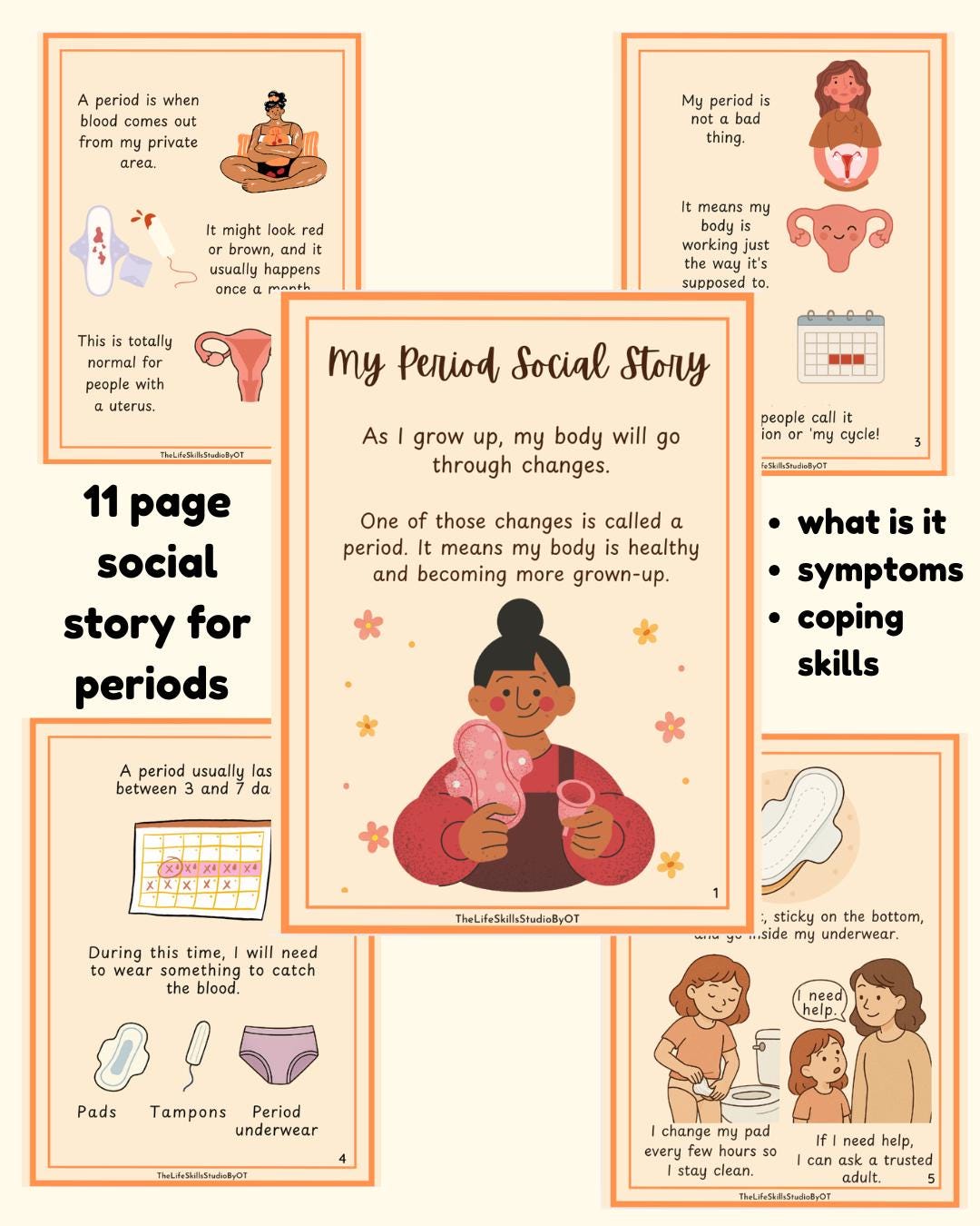 Menstruation Social Story | Hygiene Guide for Neurodiverse Learners ...