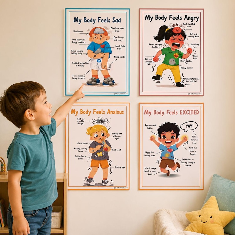 Worksheet School Emotion - Etsy UK